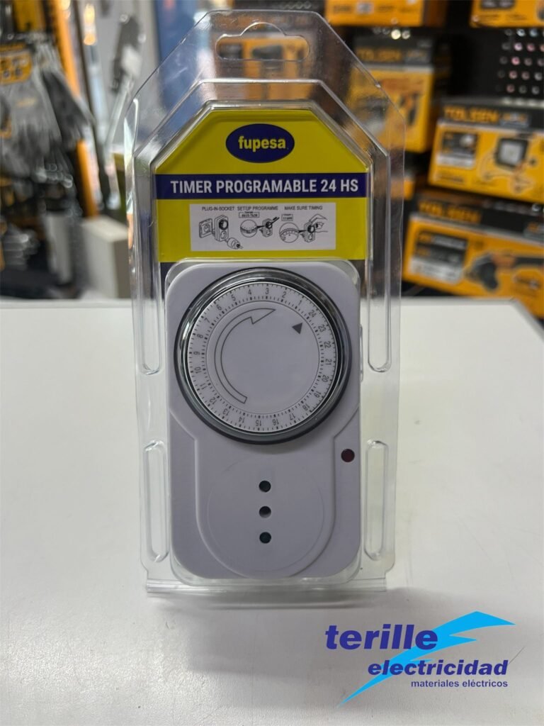 Timer mecanico tres en linea — TERILLE ELECTRICIDAD LTDA